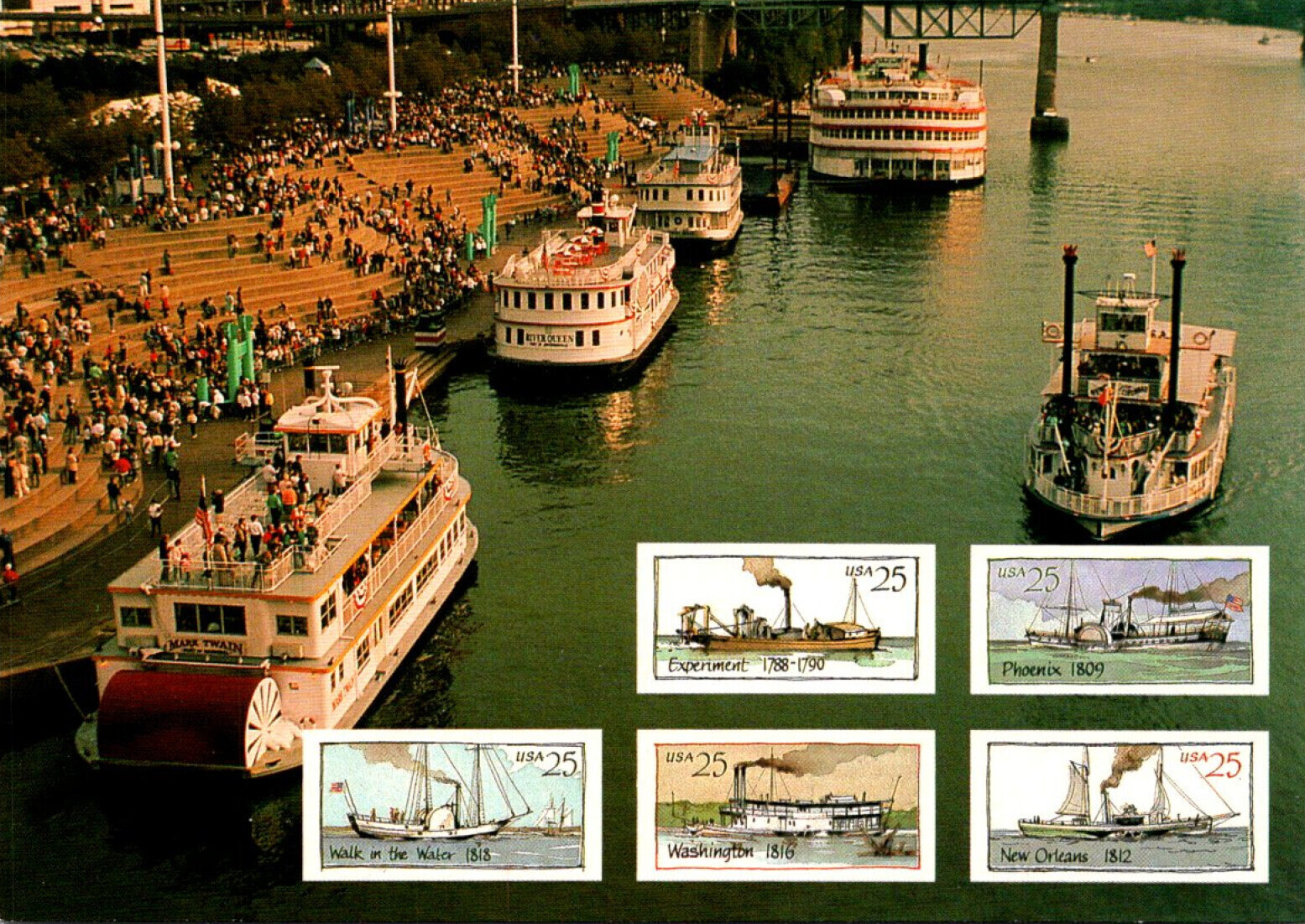 Ohio Cincinnati Historical Home Of The Paddlewheelers & Commemorative ...