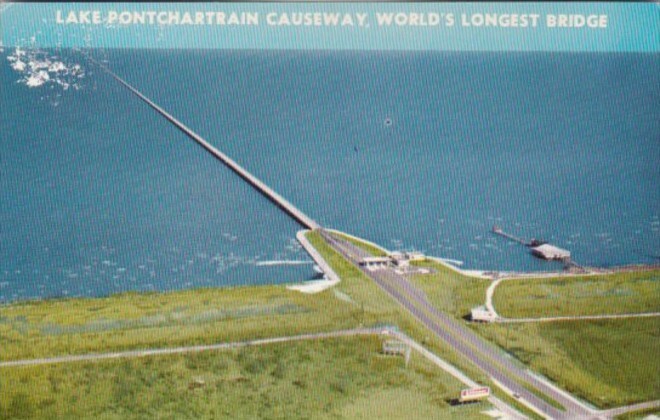 Lousiana New Orleans Lake Ponchartrain Causeway World's Longest Bridge ...