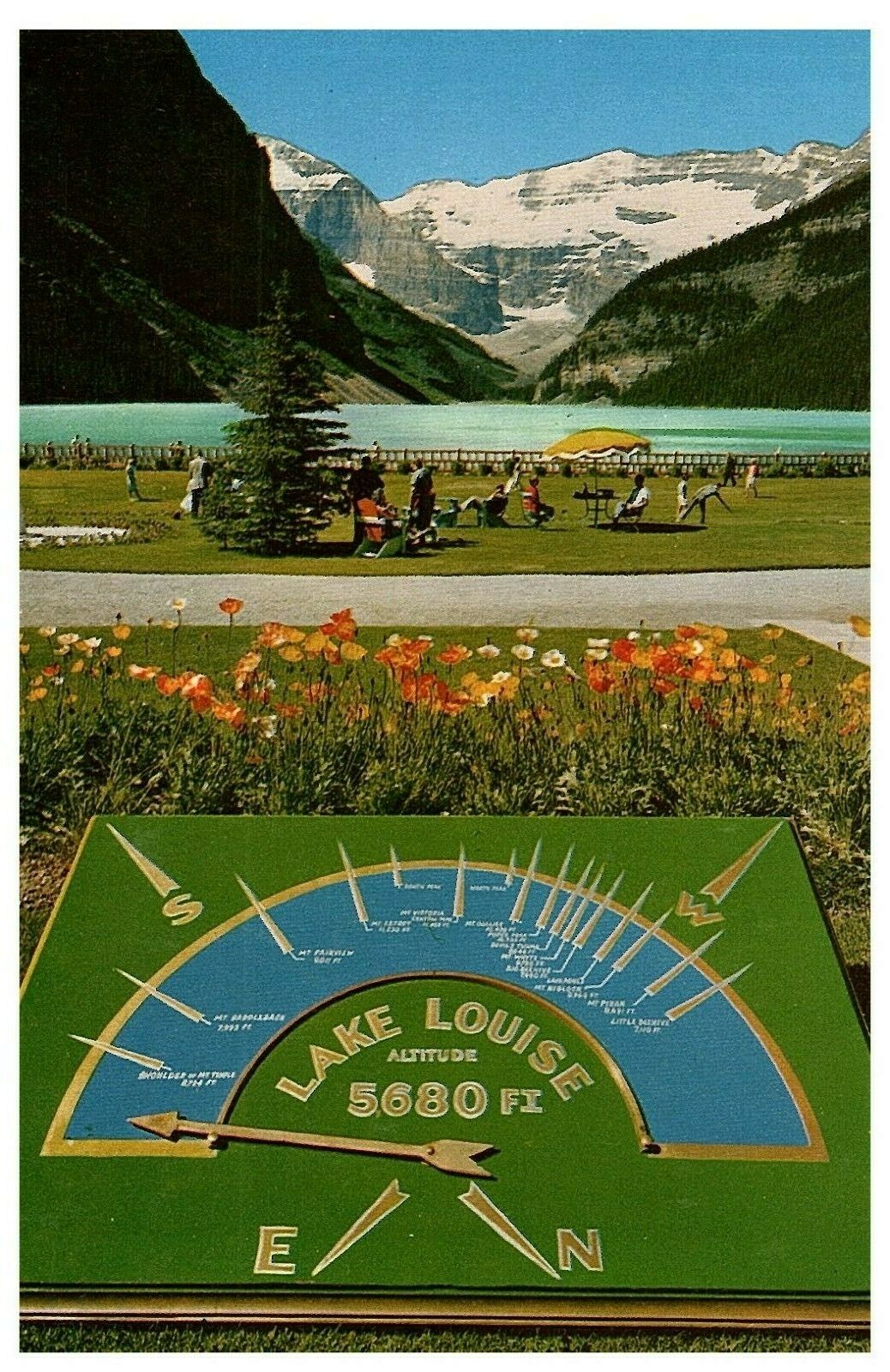 Lake Louise Altitude 5680 Compass Canada Postcard | Canada - Other ...