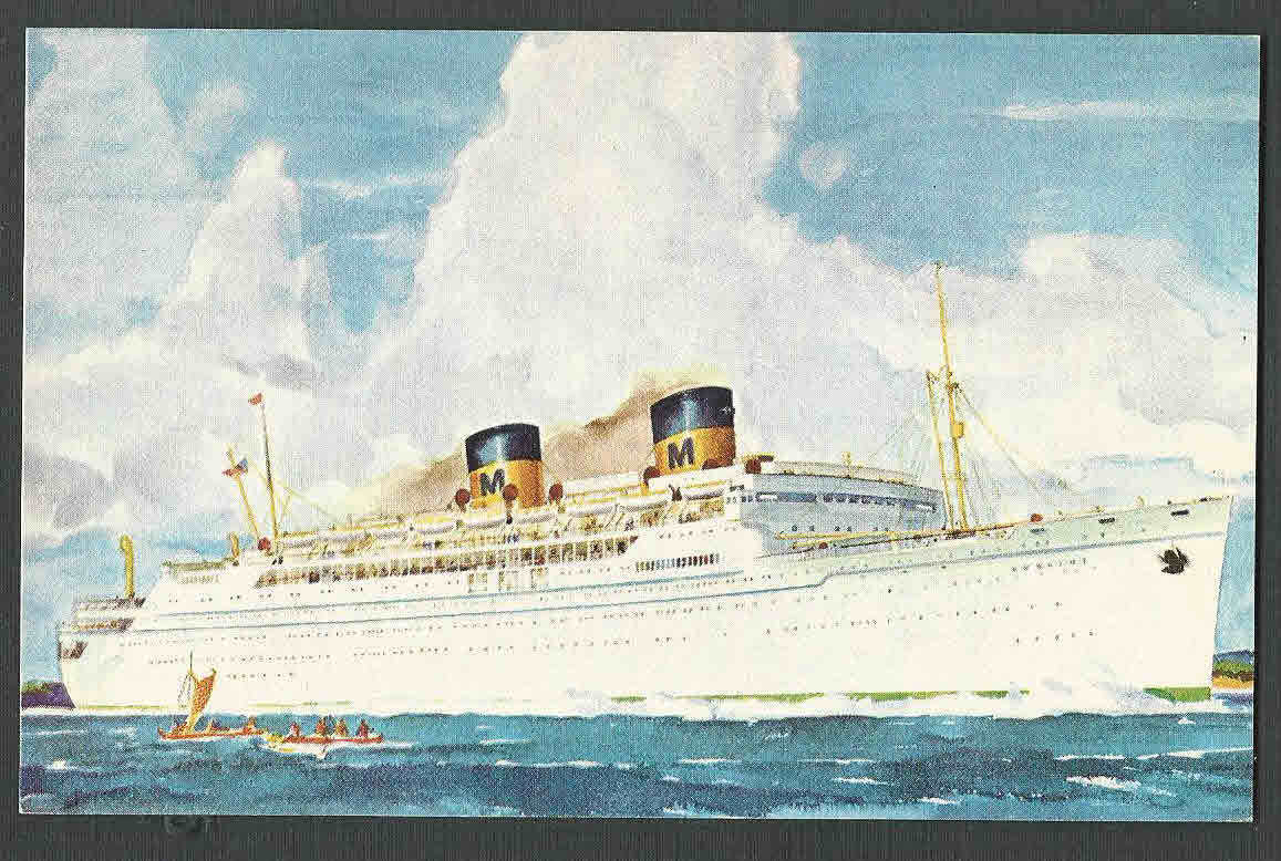 Ca 1949 Ppc* Matson Line Lurline Luxury Liner Sails Between Hawaii SEE ...