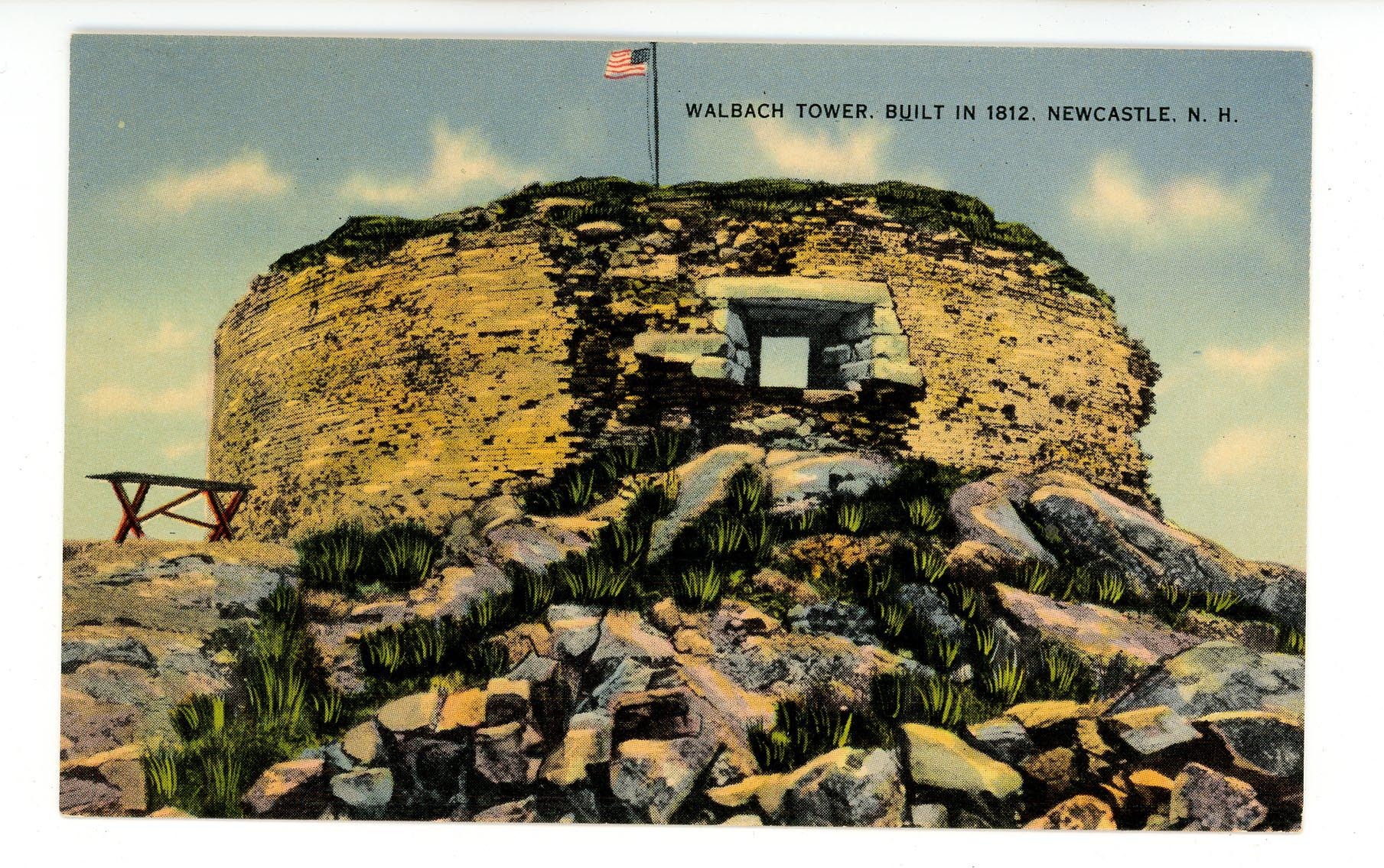 NH - New Castle. Walbach Tower at Old Fort Constitution | United States ...