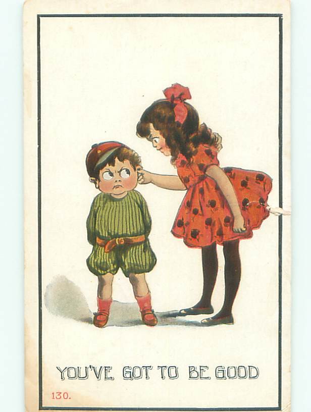 Pre-Linen Cute Girl Pulls EAR of Little Brother Ac1740 | Topics ...