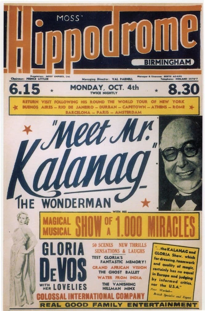 Helmut Schreiber Kalang German Old Magician Live Theatre Poster ...