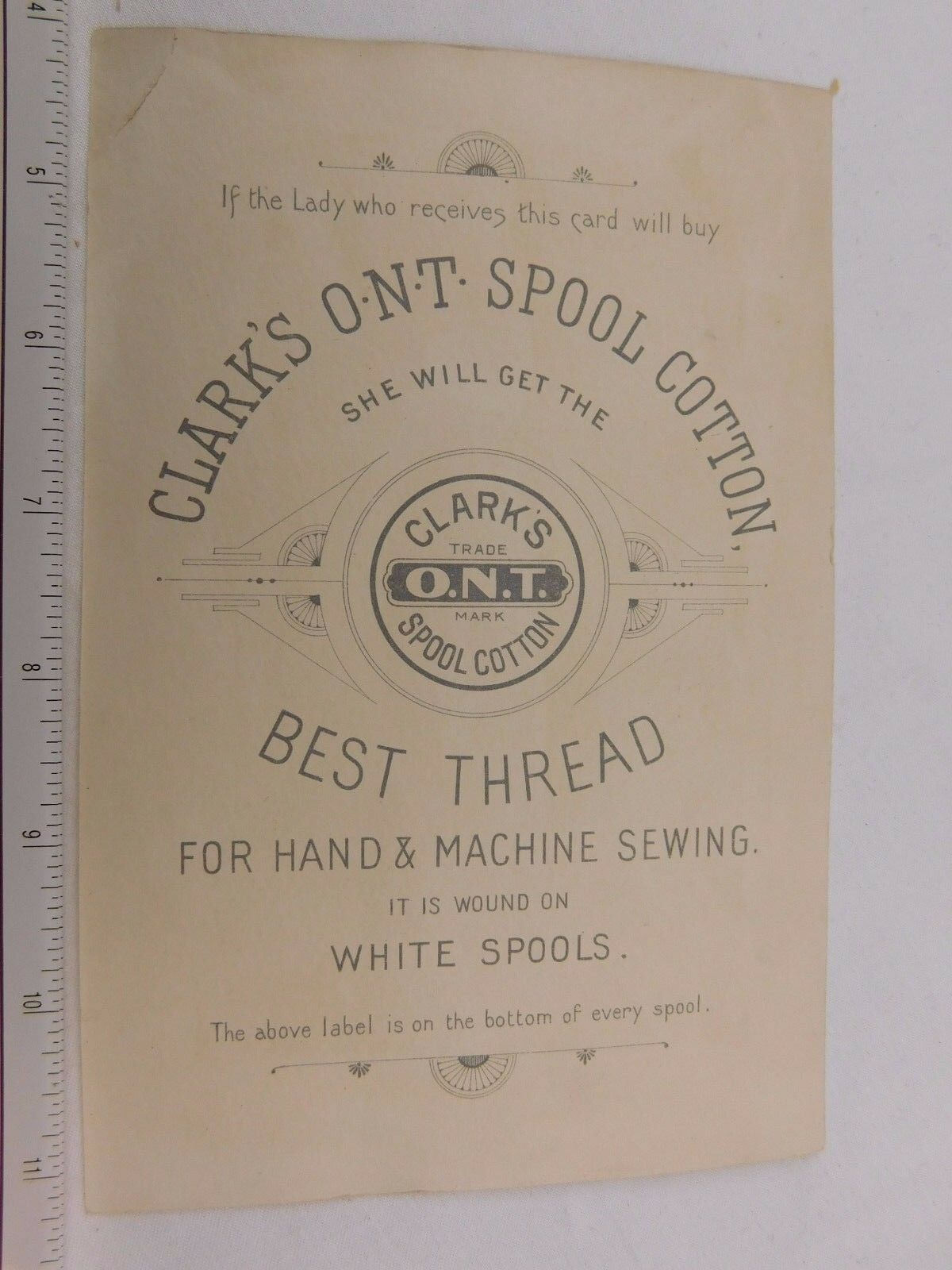1870s-1880s Clark's ONT Spool Cotton Fabulous View Of Lookout Mountain ...