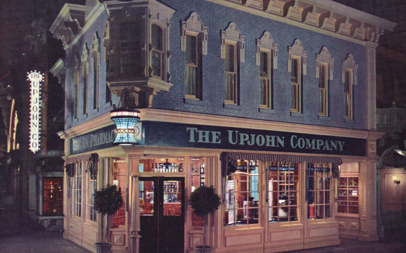 Vintage Postcard Upjohn Company's Old-Fashioned Drugstore In Disneyland ...