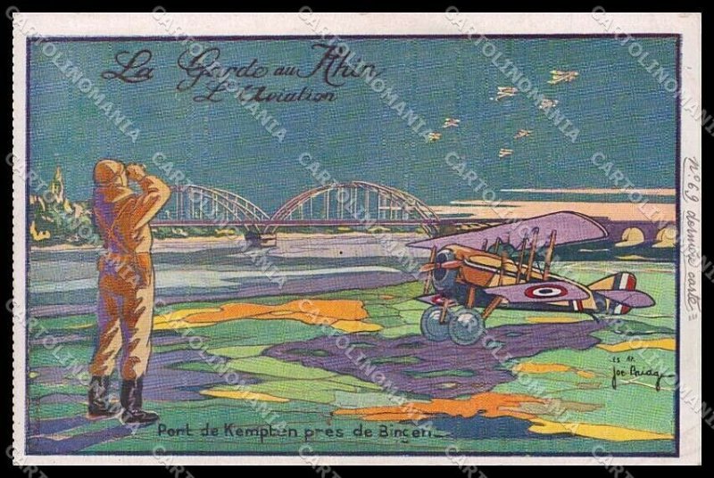 Illustratori Artist Signed Joe Bridge French Army Uniforms cartolina ...