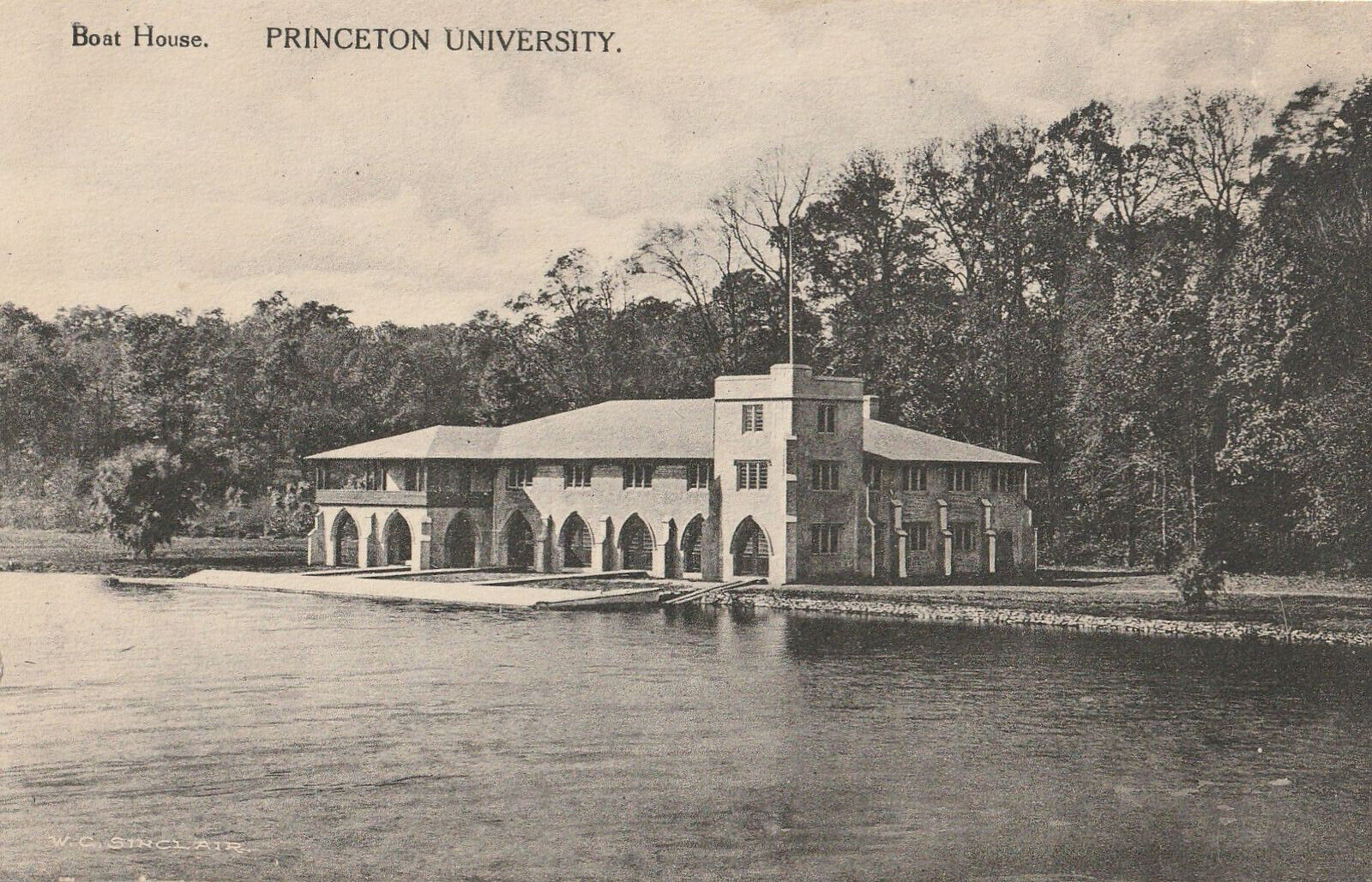 Vintage Postcard Boat House at Princeton University New Jersey SEE ...