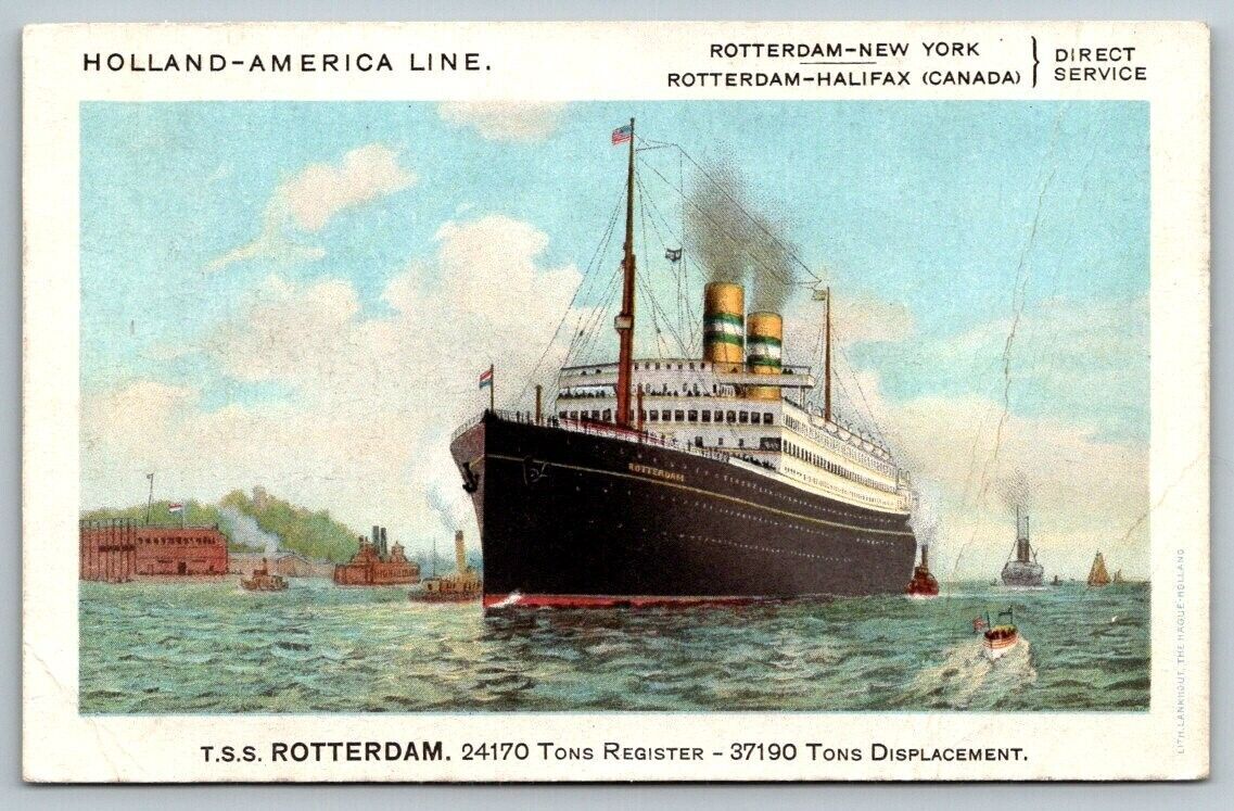Holland America Line TSS Rotterdam Postcard | Europe - Netherlands ...