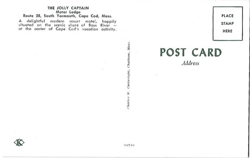 The Jolly Captain Lodge Motel Route 28 South Yarmouth Cape Cod ...