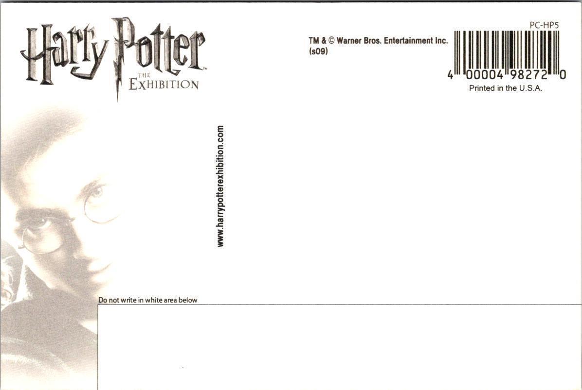 4X6 Advertising Promo Postcard HARRY POTTER The Exhibition ORDER OF THE ...