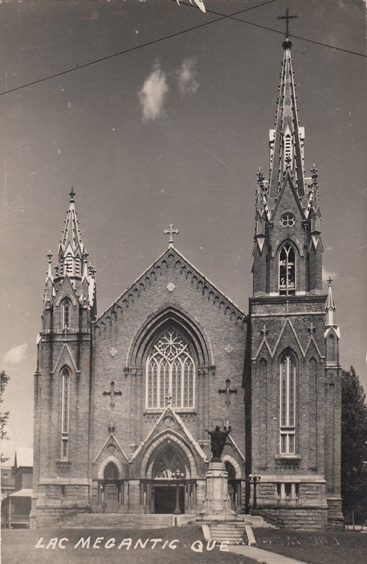B77361 lac megantic quebec canada scan front/back image | Canada ...