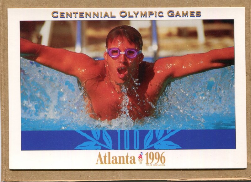 Atlanta GA 1996 Centennial Olympic Games Swimming 3 Unused Continental ...