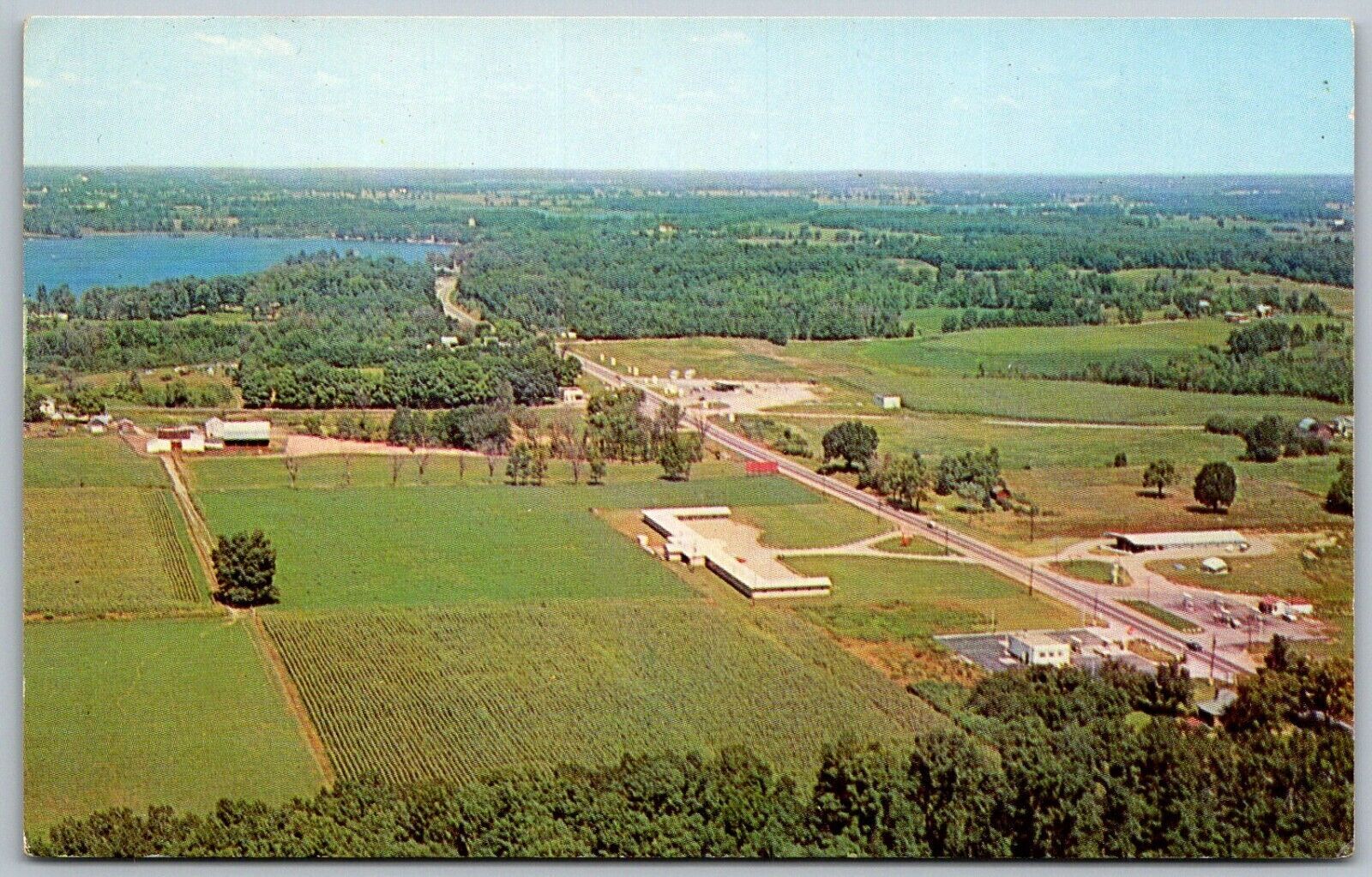 Lake George Angola Indiana 1950s Postcard Aerial View | Africa - Angola ...