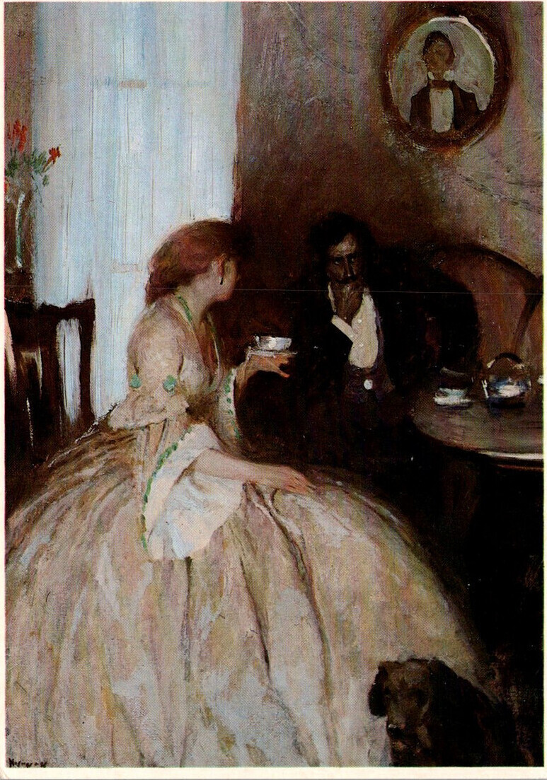 "Gray Dwan" Painting By South Dakota Artist Harvey Dunn Displayed A ...