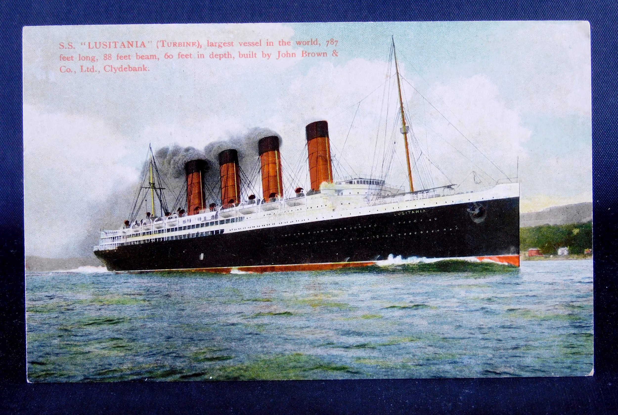 SS Lusitania - Largest Vessel in the World - Ocean Liner | Topics ...