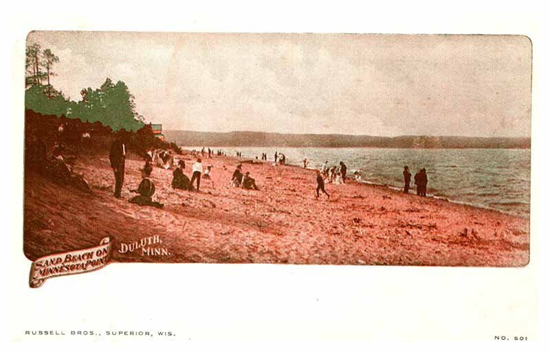 Postcard BEACH SCENE Duluth Minnesota MN AQ9401 | United States ...