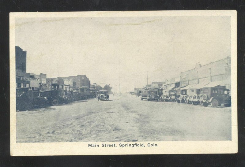 Springfield Colorado Downtown Main Street Scene OLD Cars Vintage ...