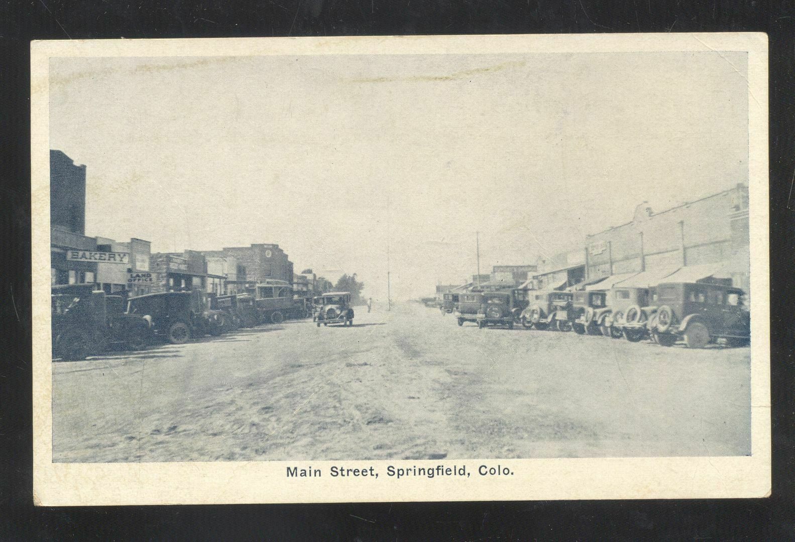 Springfield Colorado Downtown Main Street Scene OLD Cars Vintage ...