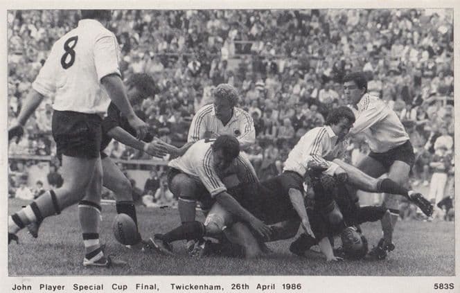 Wasps At John Player Twickenham Cup Final Rugby 1986 Postcard | Topics ...