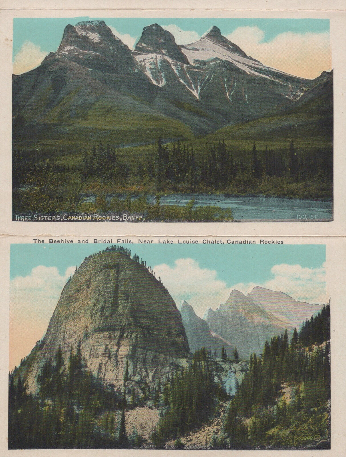 Souvenir Views Of The Canadian Rockies, Antique Valentine & Sons Folder ...