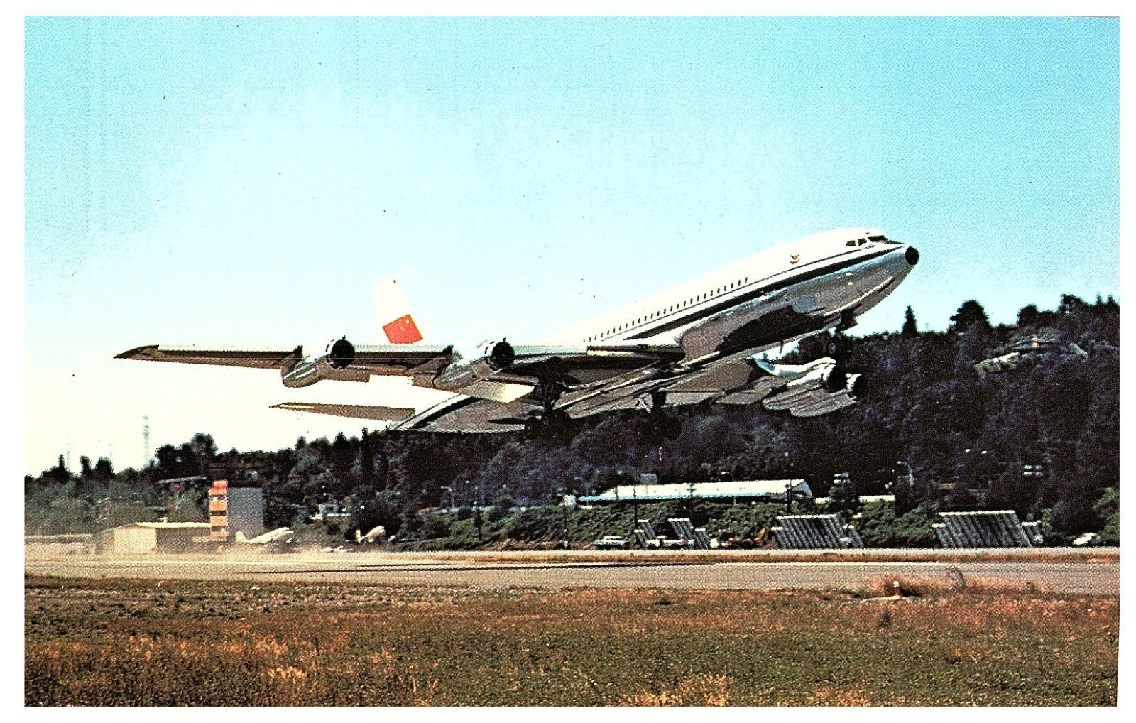 CAAC Civil Aviation Administration China Boeing 707 3J6B Takeoff ...