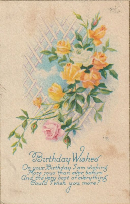 Vintage Postcard Birthday Greeting Card Very Early Series 936 | Topics ...