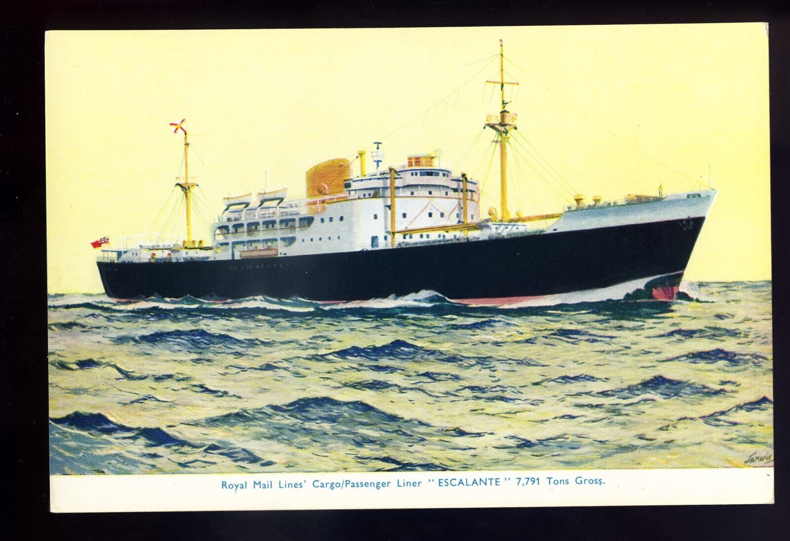 CD0418 - Royal Mail Line Cargo Ship - Escalante - by Jarvis - 6x4 ...