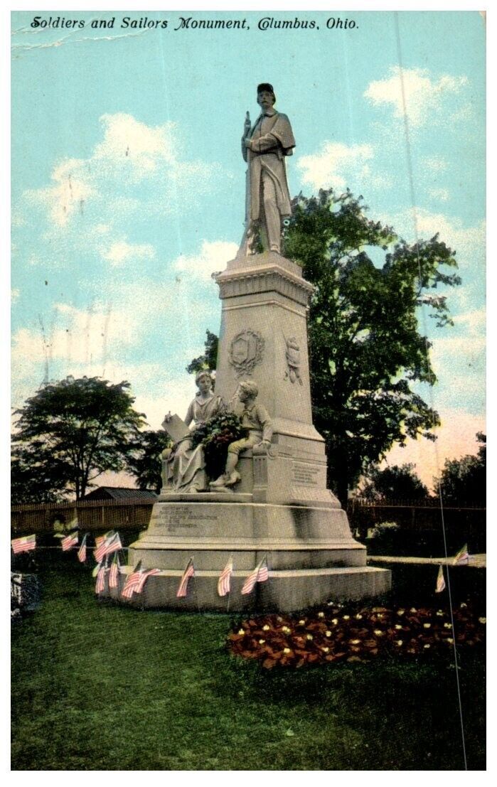 Soldiers and Sailors Monument Columbus Ohio Postcard Posted | United ...