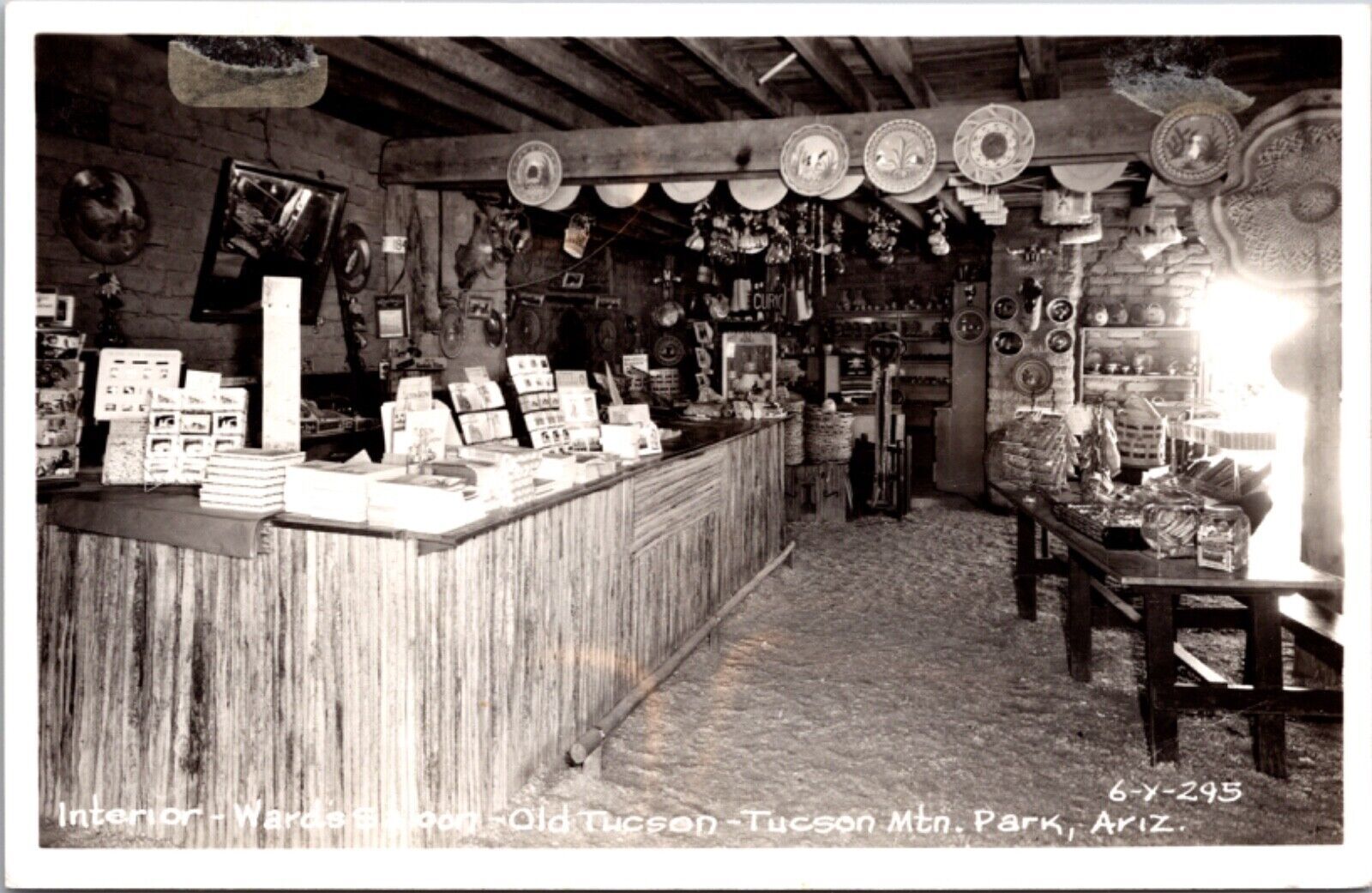 Real Photo PC Interior Ward's Saloon, Old Tucson, Tucson Mountain Park ...
