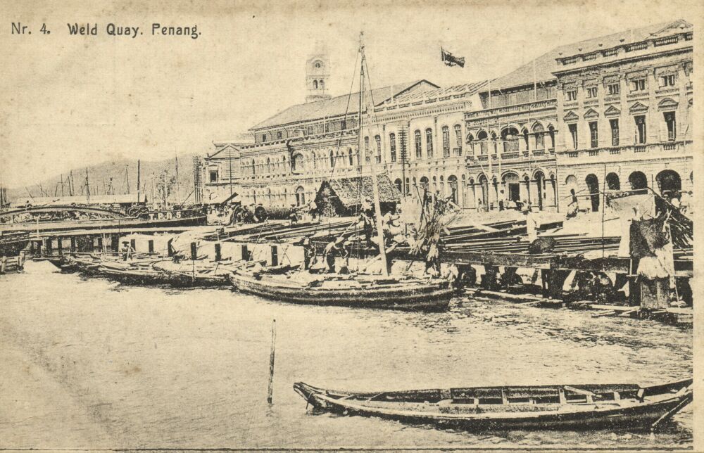 malay malaysia PENANG Weld Quay 1910s Postcard | Asia & Middle East ...