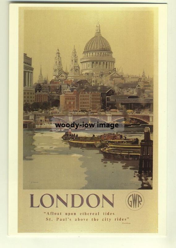 ad2632 - Great Western Railway - London - modern poster advert postcard ...