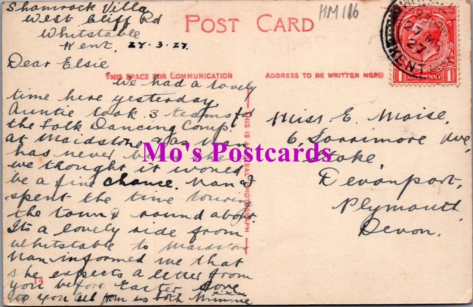 Kent Postcard - Maidstone Views, High Street, Old Tithe Barn, Old ...