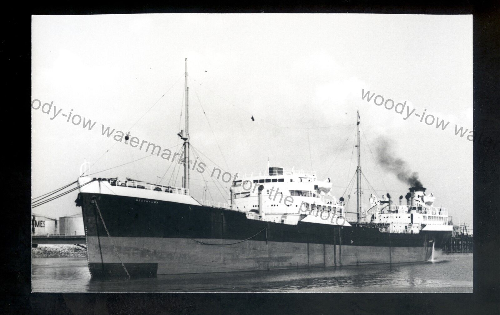 ta2115 - Shell Oil Tanker - Neothauma - built 1946 - photograph 5.5 x 3 ...