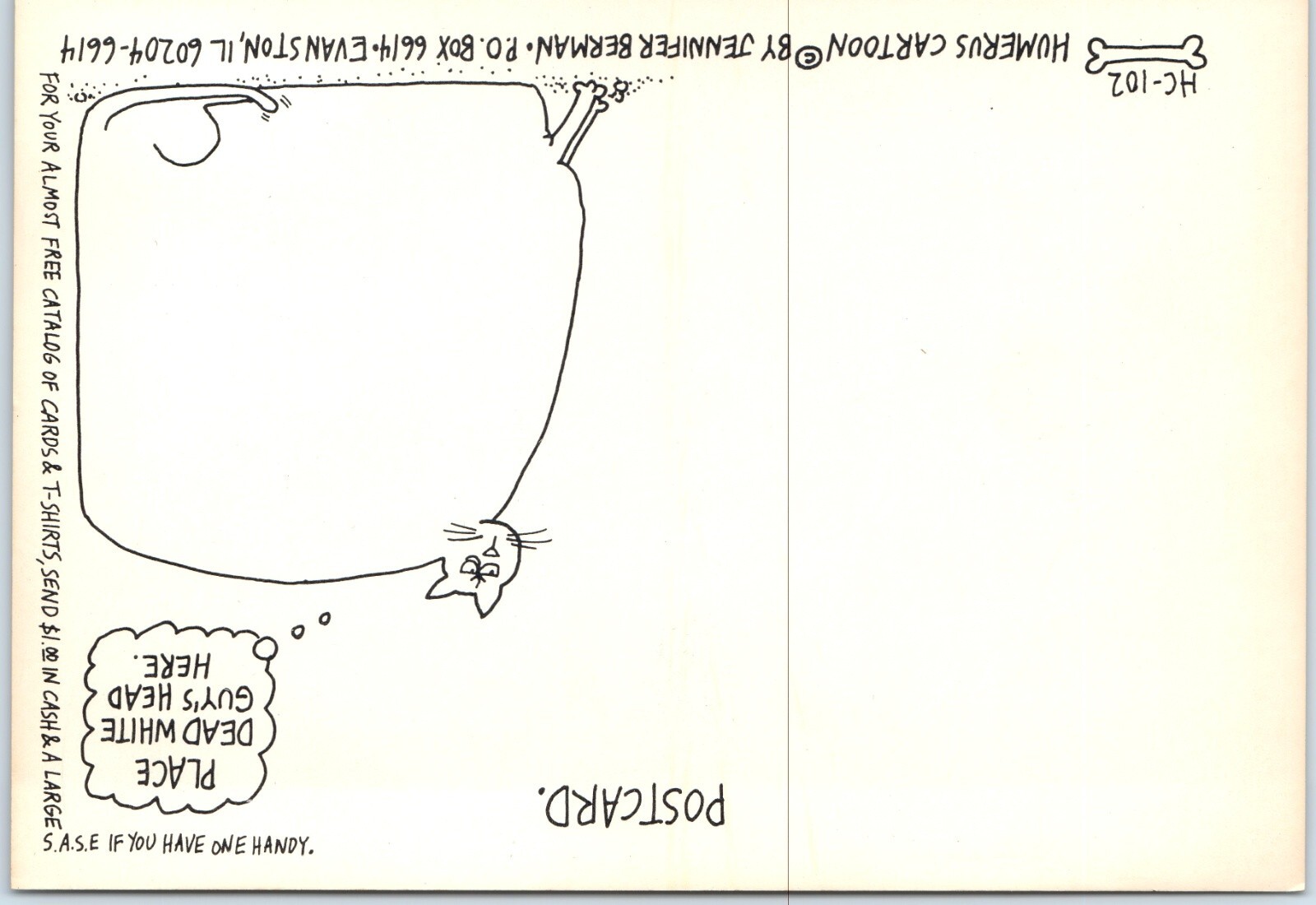 c1991 Humorous Police Cartoon L.A. Law Enforcement 4x6 Jennifer Berman ...
