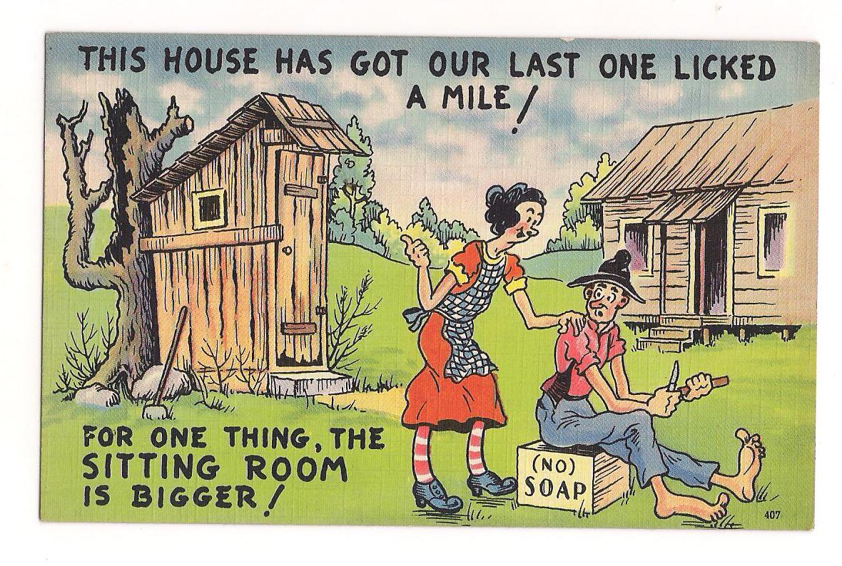 Linen Comic Card, Outhouse Comic | Topics - Cartoons & Comics - Comics ...