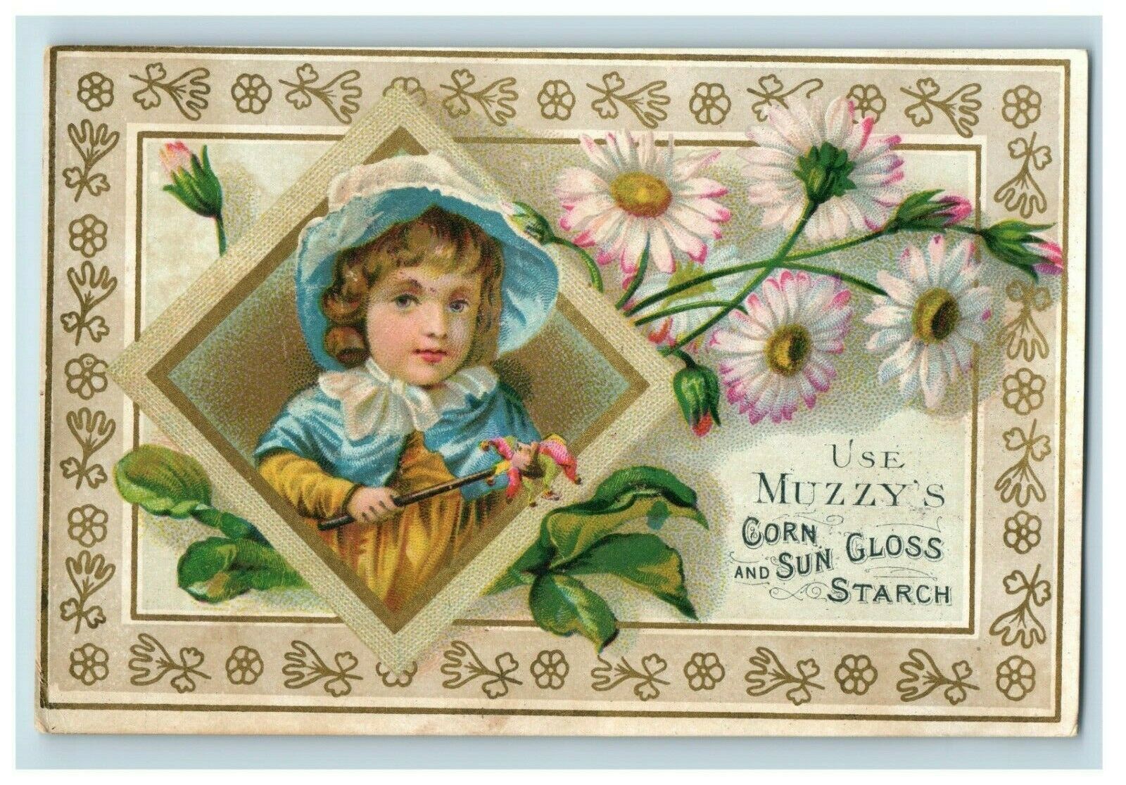 Muzzy's Corn & Sun Gloss Starch, Child & Jester Stick-Puppet Floral ...