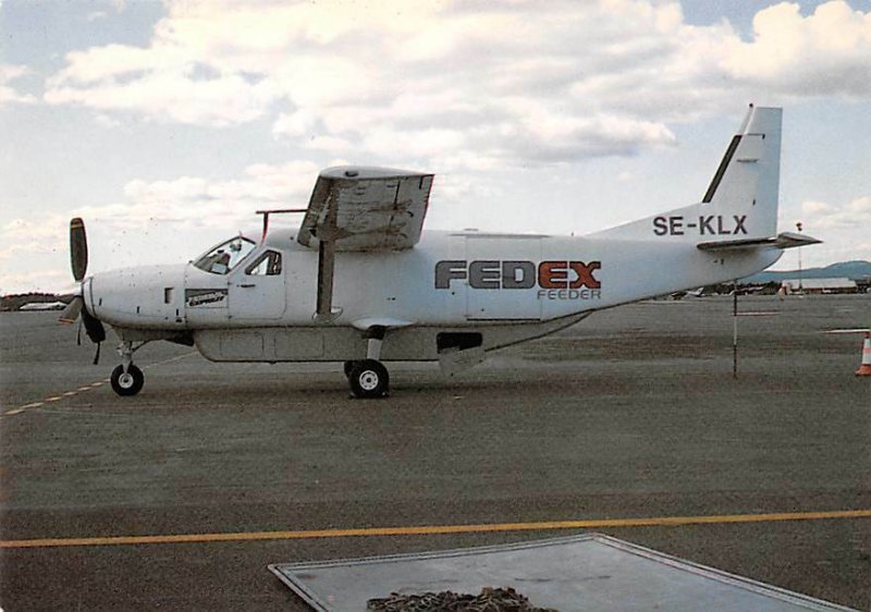 Airline Postcards Federal Express Fedex Feeder Cessna 208 SE-KLX ...