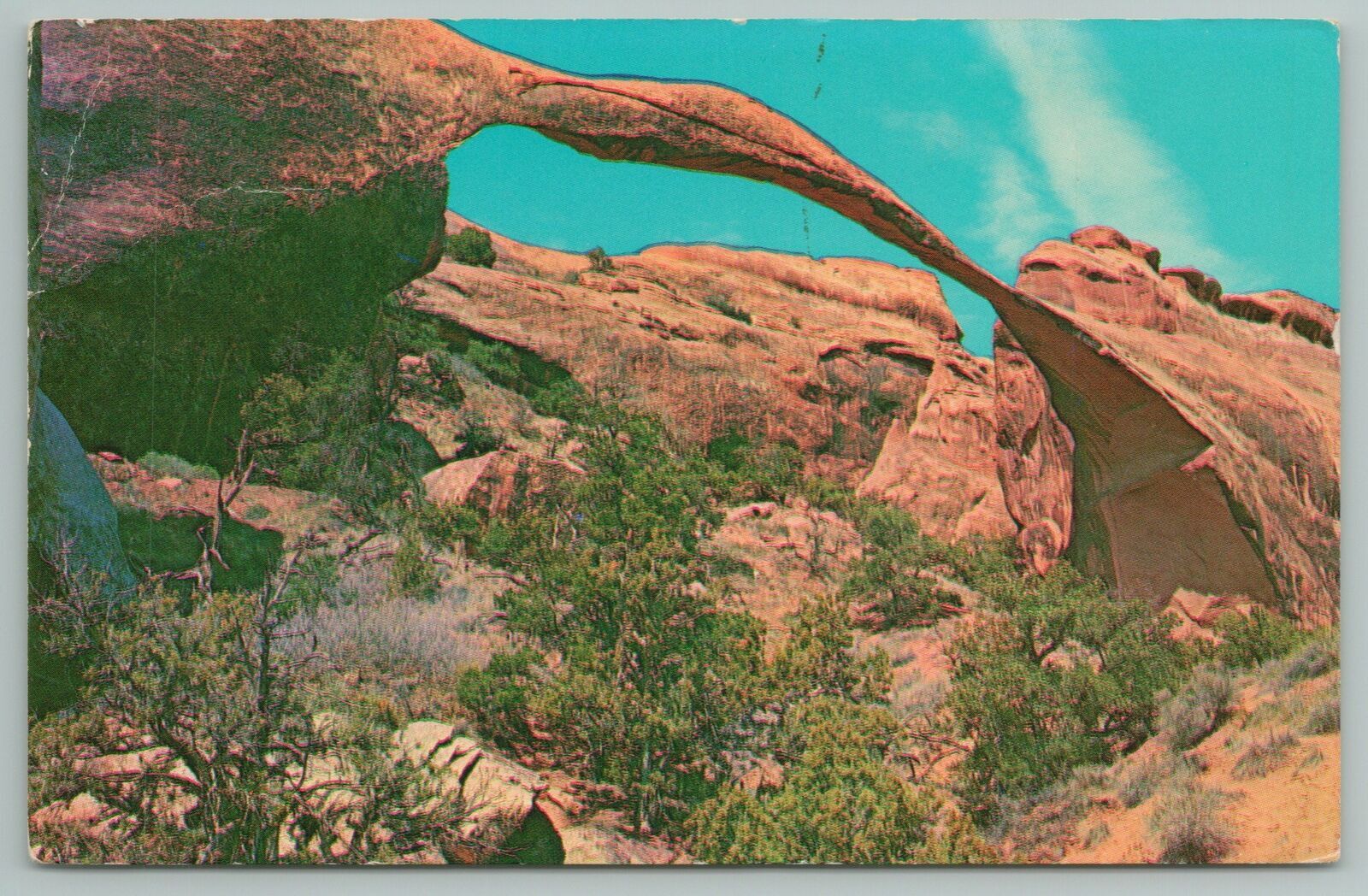 Moab Utah~Landscape Arch~Arches Nat Monument~Vintage Postcard | United ...
