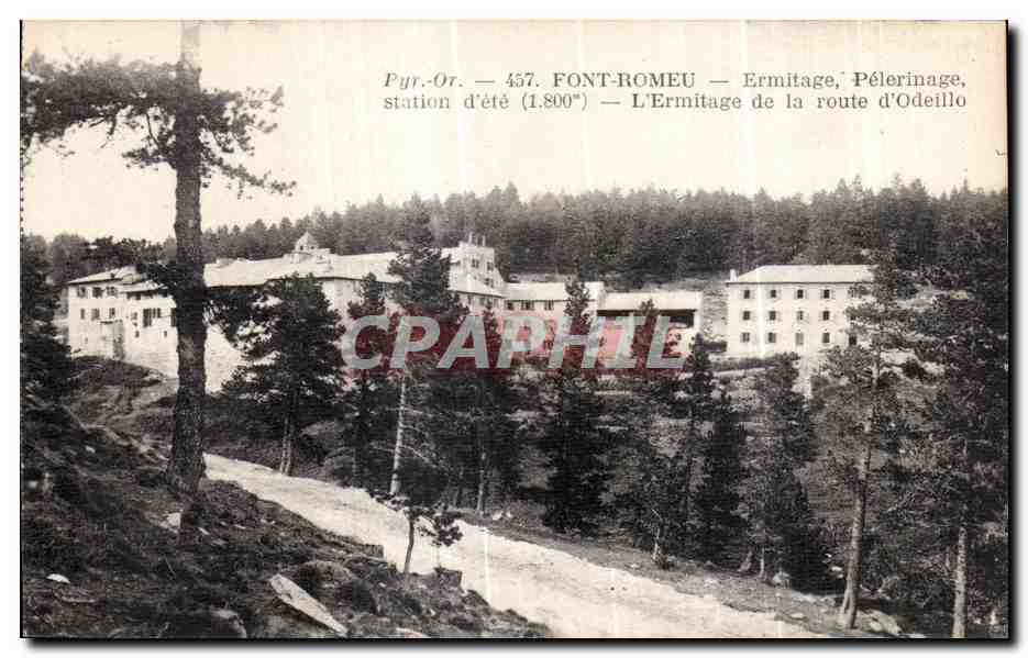 Postcard Old Hermitage Pilgrimage of Font Romeu resort was The ...