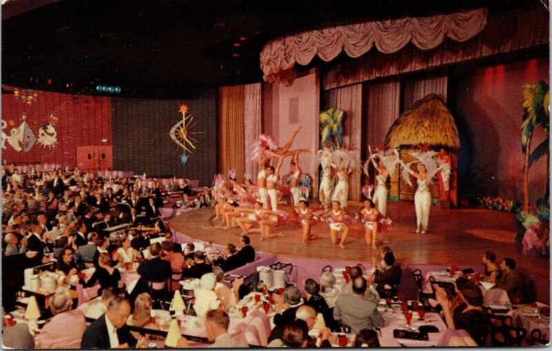 New Frontier Hotel Venus Room Greatest Stars Postcard Micro-Chrome UNP ...