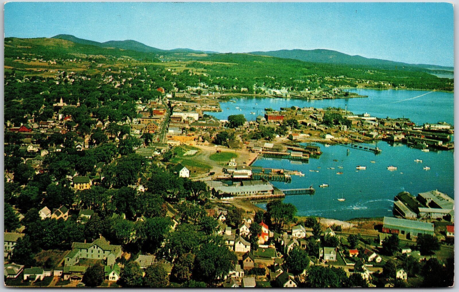 1958 Airview of Rockland Maine Maine ME Annual Seafood Festival Posted ...
