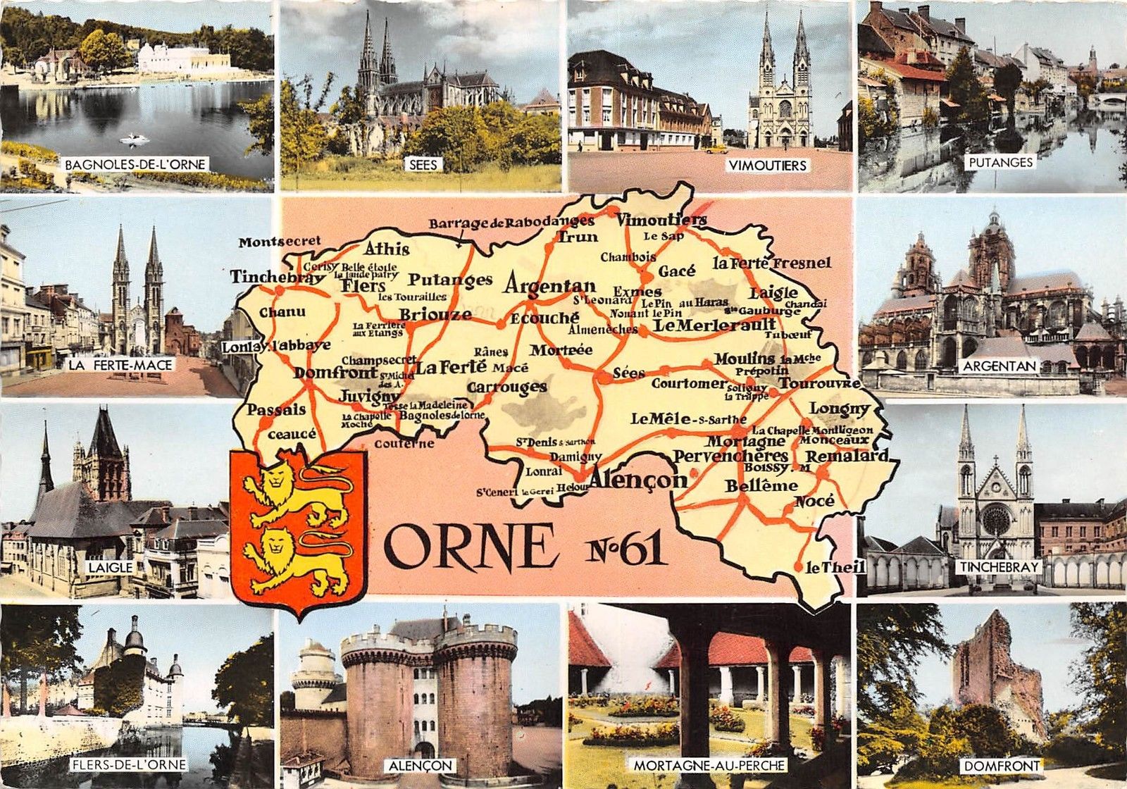 BR26888 Orne map cartes geographiques France | Europe - France - Other ...