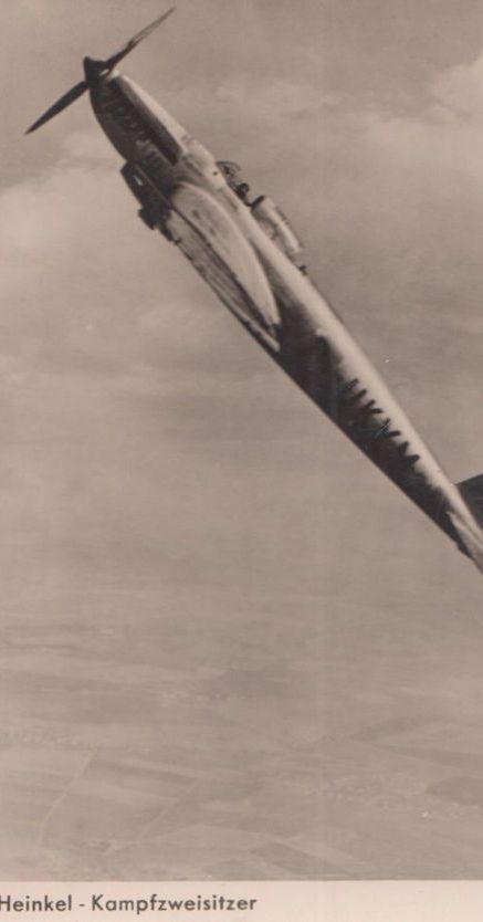 Heinkel HE 118 Plane Aircraft Ernst Udet Kampfzweisitzer German Vintage ...