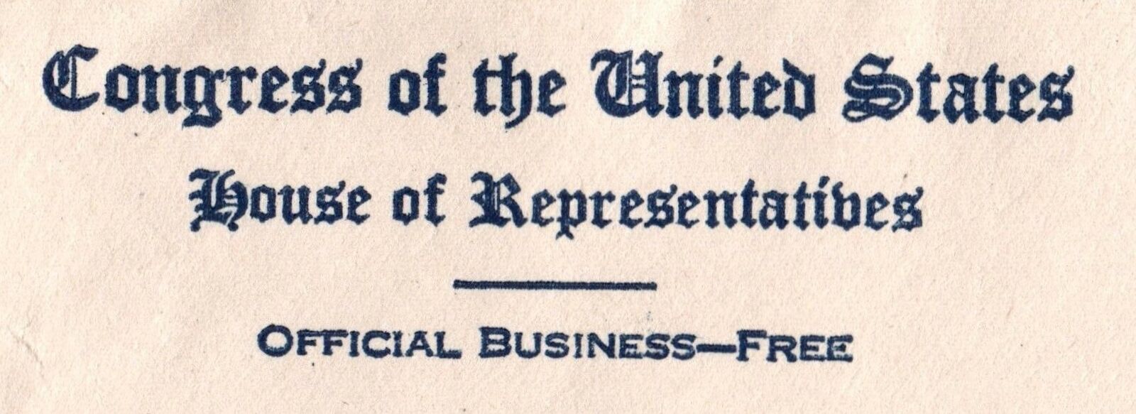 Vintage Official Stationery Congress of the United States Ellsworth B ...