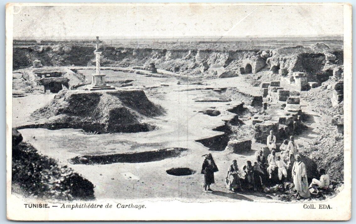 Postcard - Amphitheater of Carthage - Tunisia | Africa - Tunisia ...