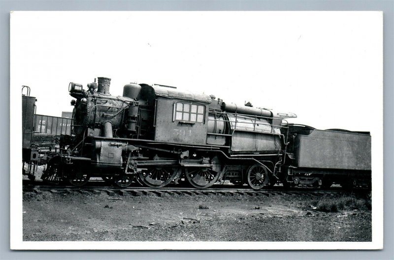 Camel Back Locomotive Train Vintage Real Photo Postcard Rppc Railway ...