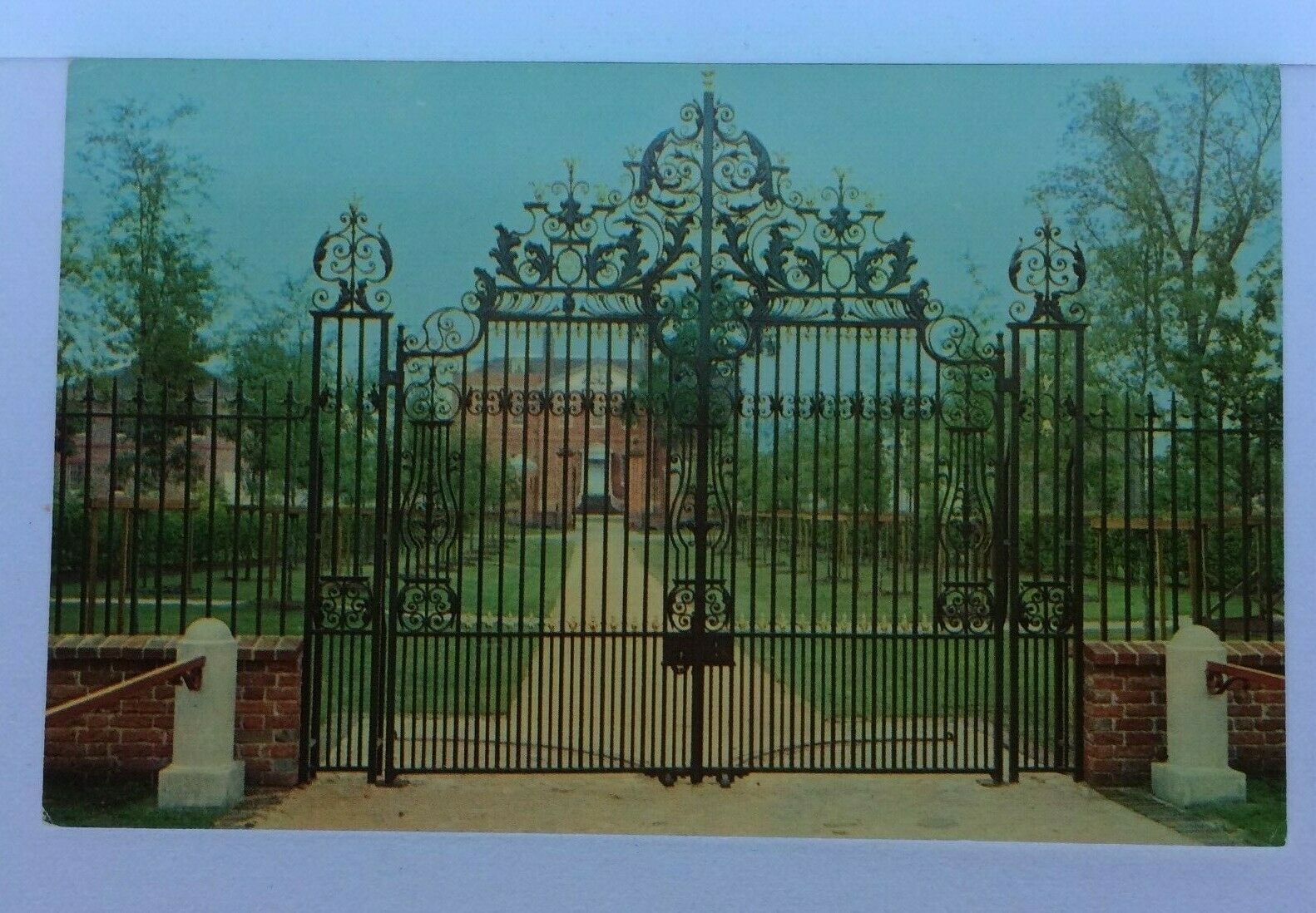 New Bern North Carolina Tryon Palace Entrance Wrought Iron Gate ...