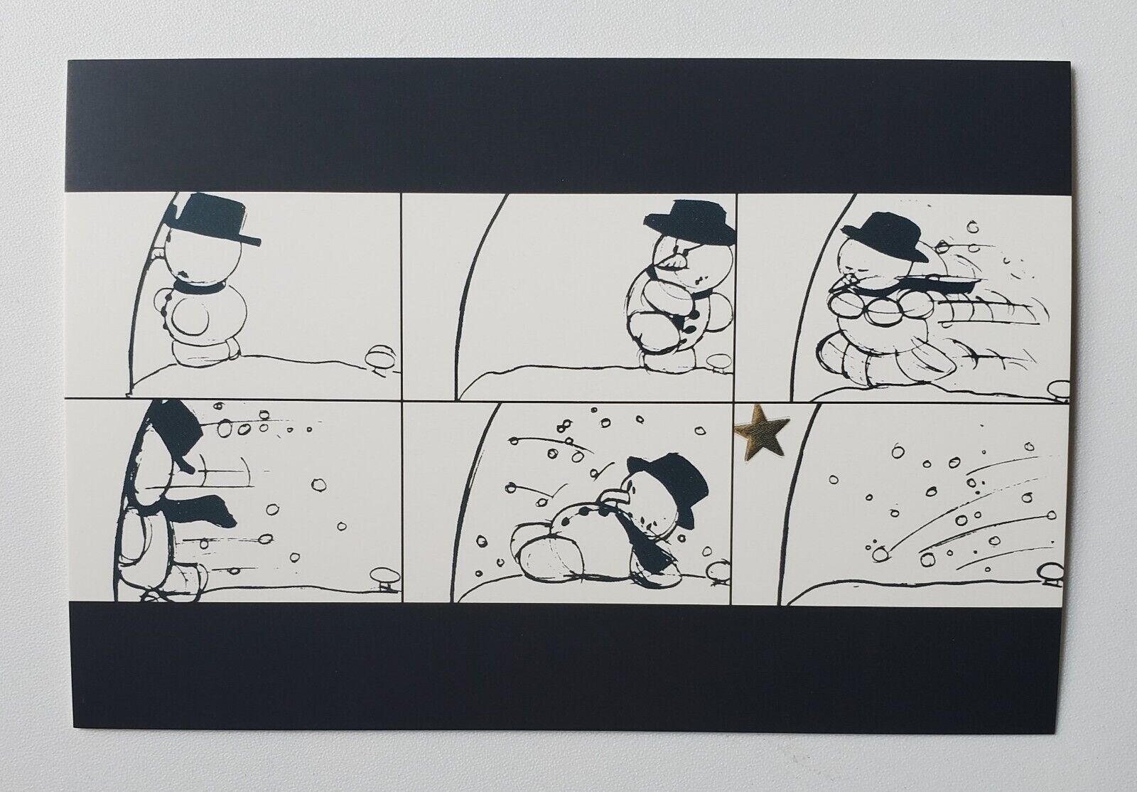 Snowmen Knick Knack Storyboard Art by John Lasseter Pixar Postcard ...
