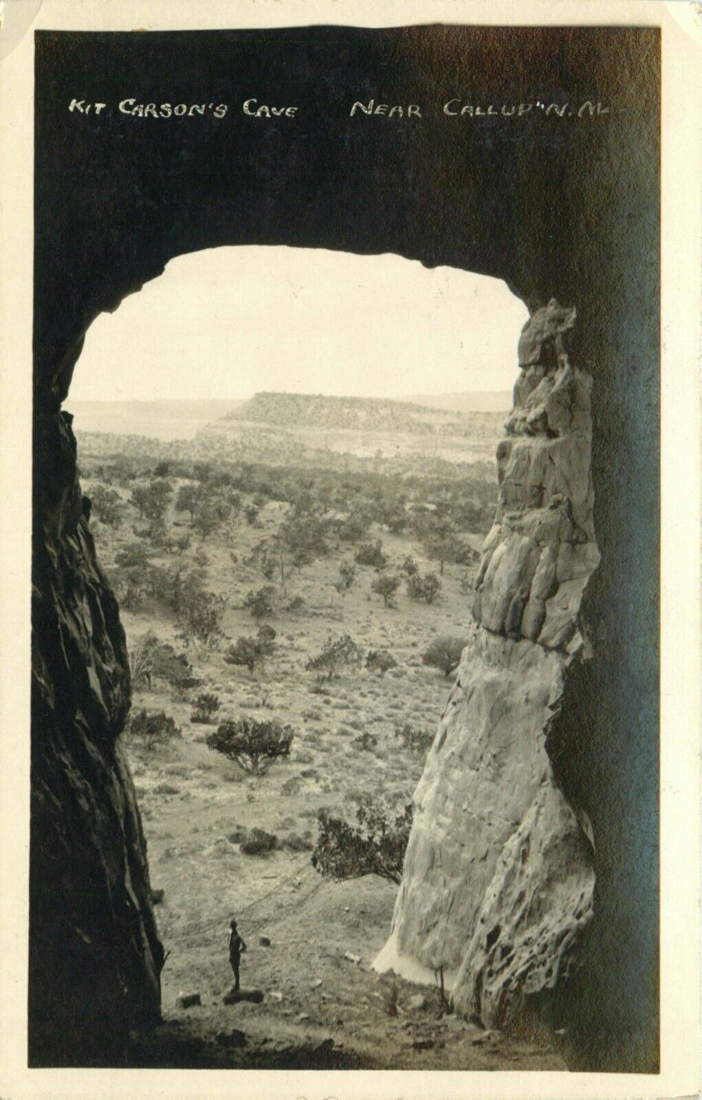 1920s Kit Carson’s Cave, Route 66, Gallup New Mexico Vintage Postcard ...