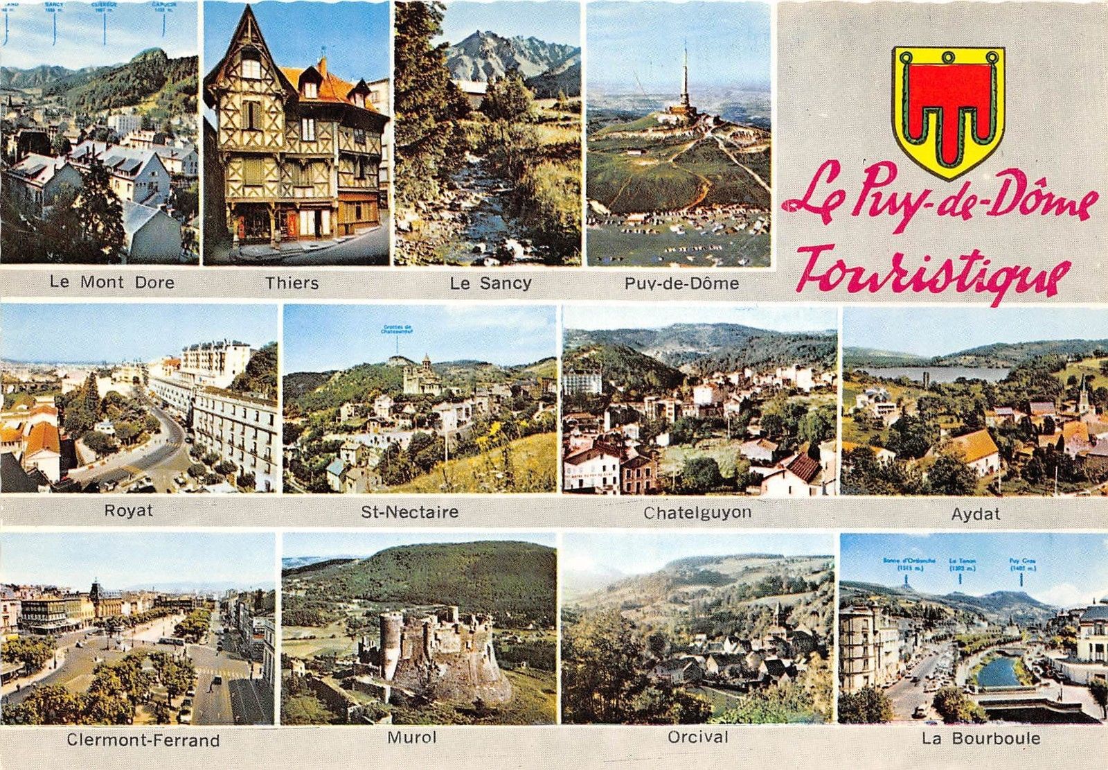 BR3188 Le puy-de-Dome touristique, Vue aeriene, multi view france ...